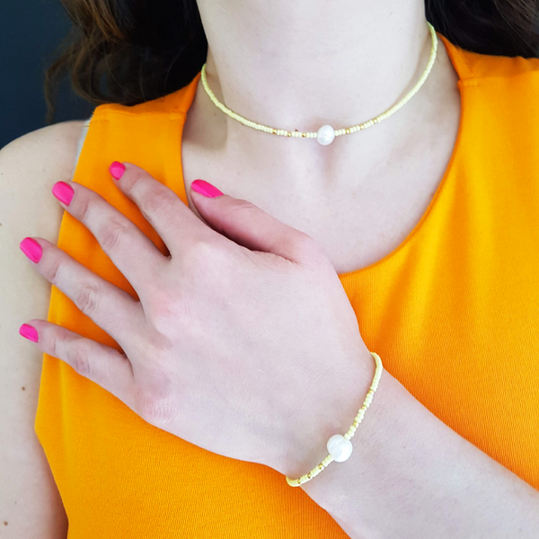 Duo collar y pulsera de shakira perla – Aloha-Tienda